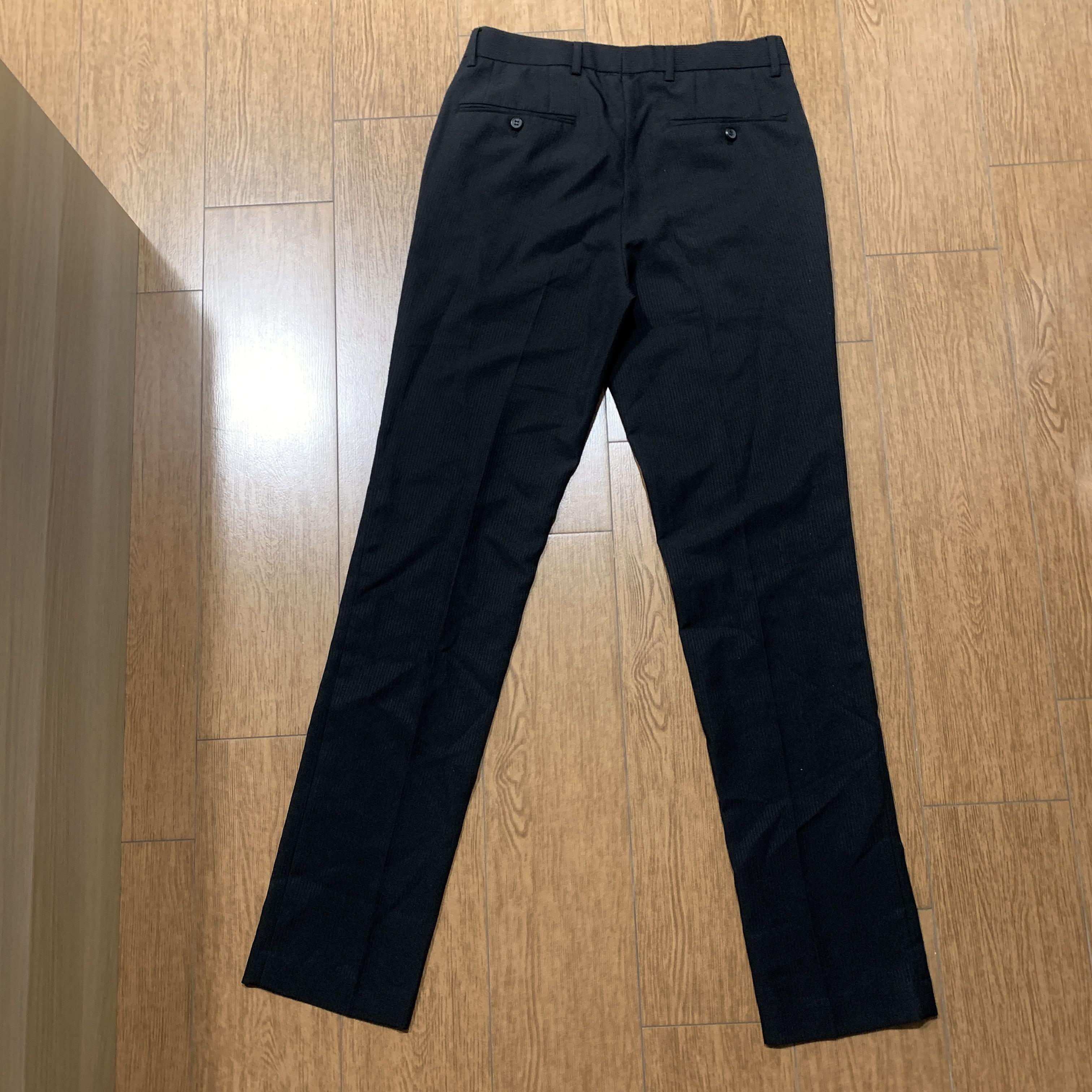 G2000 Pinstripe Men Black Slim Fit Pants, Men's Fashion, Bottoms ...