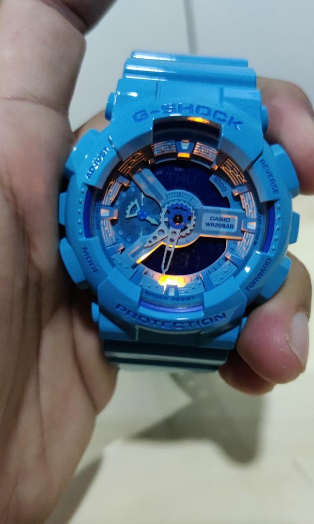 Ga110 hyper blue, Men's Fashion, Watches & Accessories, Watches on ...