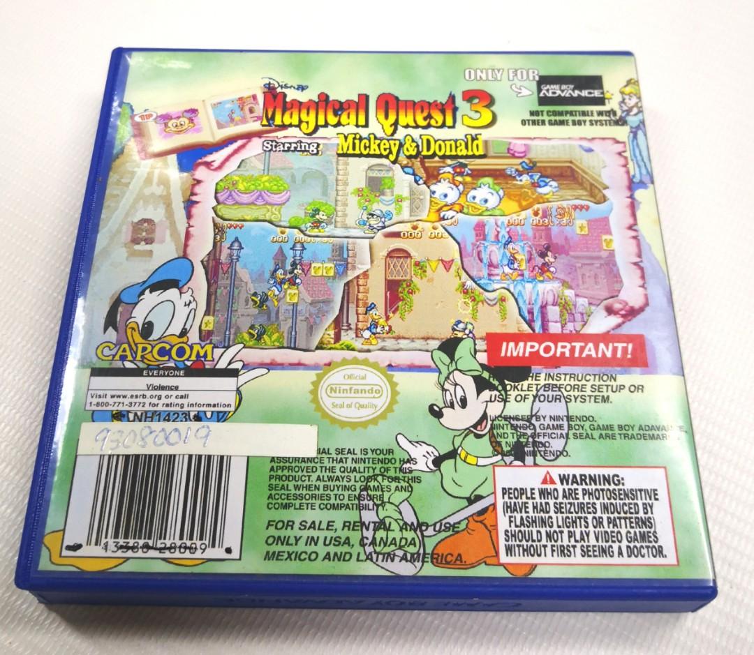 Gameboy Advance Game Magical Quest 3, Video Gaming, Video Games, Nintendo on Carousell