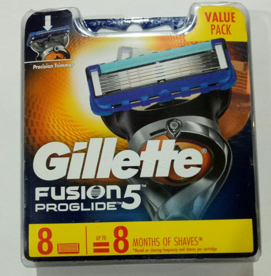 GILLETTE FUSION 5 PROGLIDE - 8s, Beauty & Personal Care, Men's Grooming ...