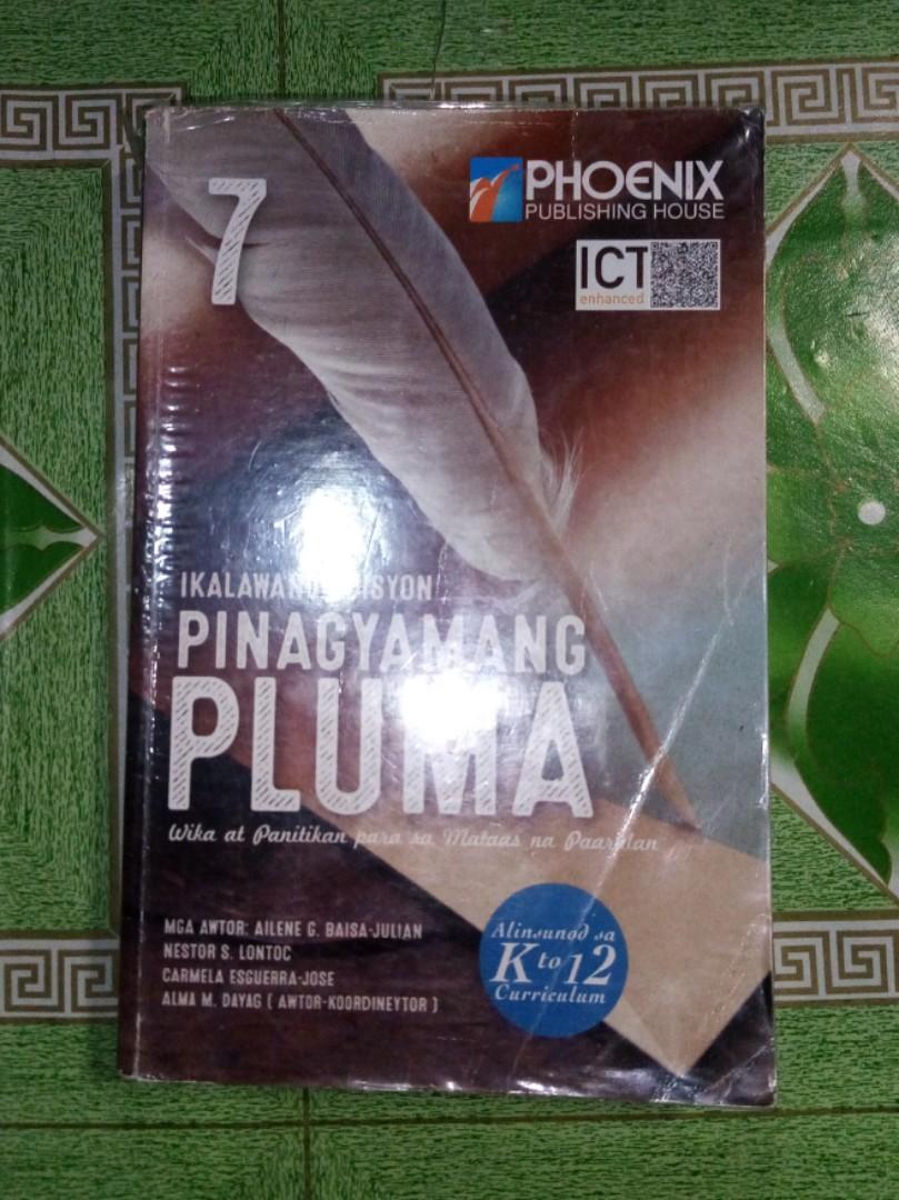 GRADE 7 - FILIPINO BOOK ( PINAGYAMANG PLUMA ), Hobbies & Toys, Books ...