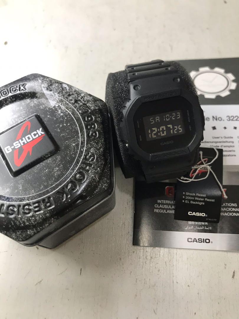 Gshock DW5600BB-1 DW5600BB-1D, Men's Fashion, Watches & Accessories ...