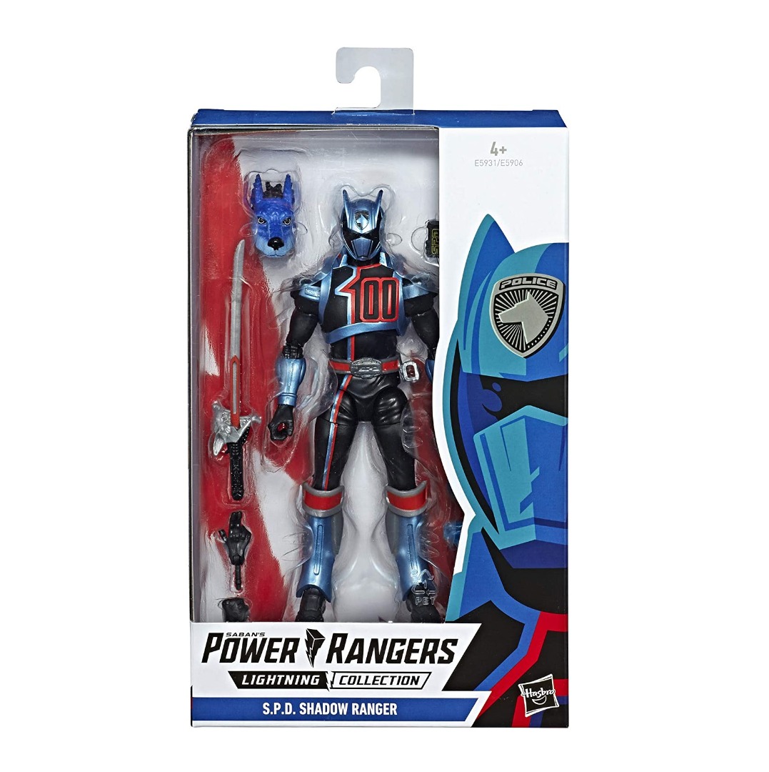 Hasbro Power Rangers Toys Lightning Collection 6" S.P.D. Shadow Ranger ...