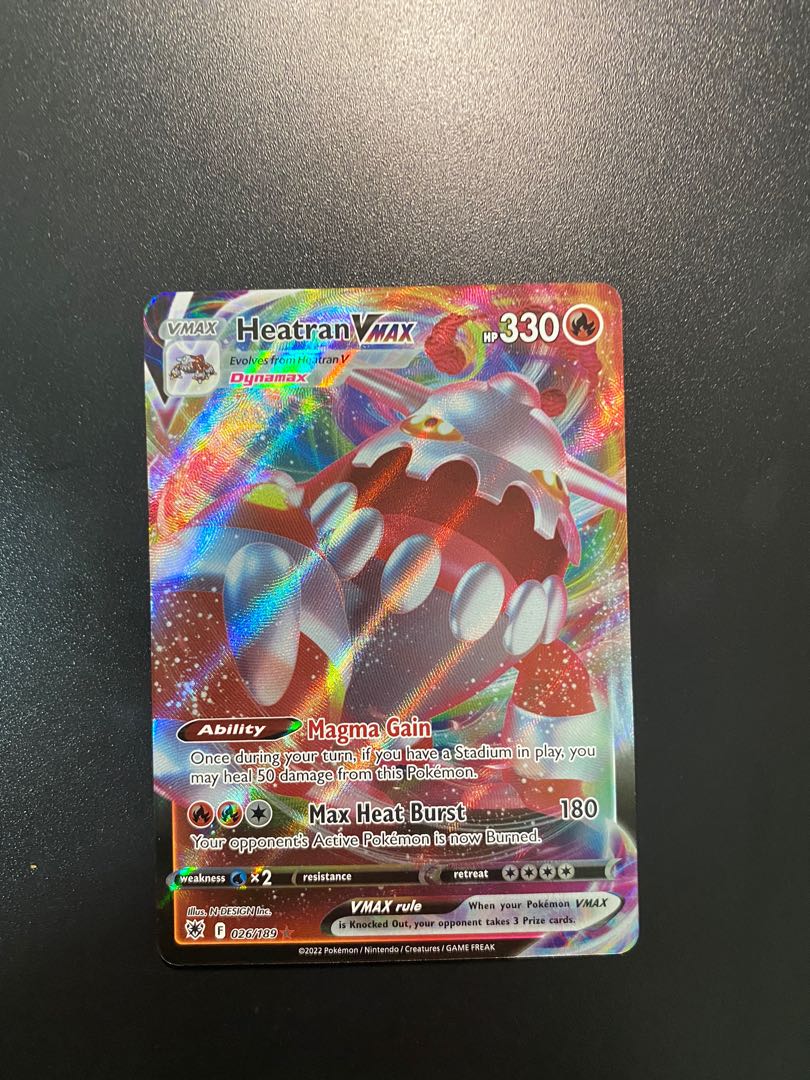 Heatran Vmax, Hobbies & Toys, Toys & Games on Carousell