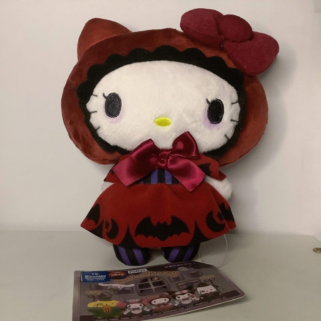 Hello Kitty Blood Red Bat Dress Mascot Plush (Spooky Night), Hobbies ...