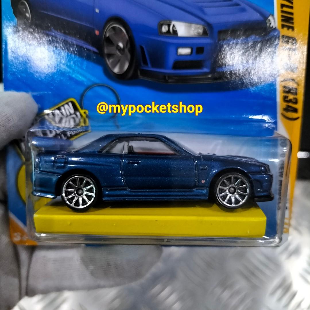 Hot Wheels NISSAN SKYLINE GT-R BNR34 / R34 - Metalflake Dark Blue ...