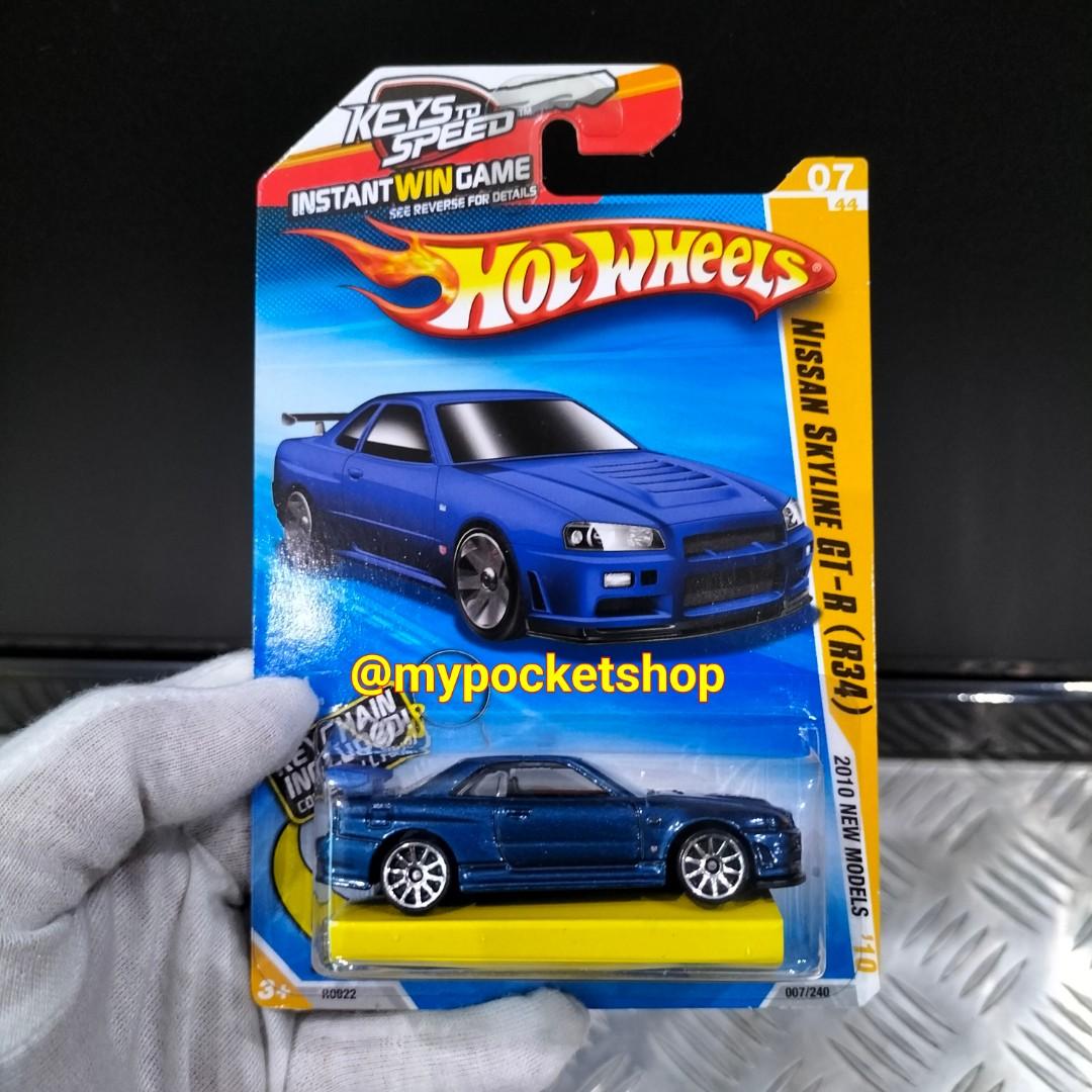 Hot Wheels NISSAN SKYLINE GT-R BNR34 / R34 - Metalflake Dark Blue ...