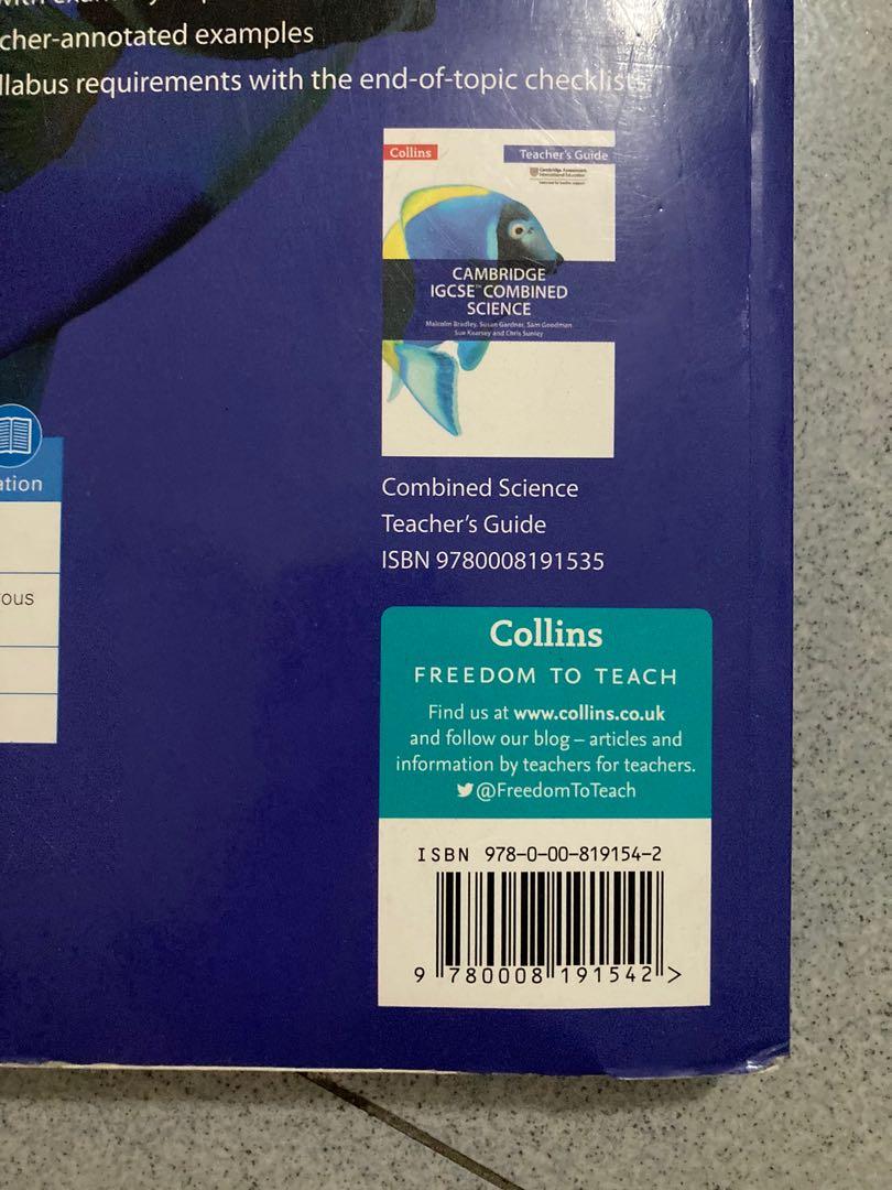Igcse Combine Science Textbook 9780008191542 Hobbies And Toys Books
