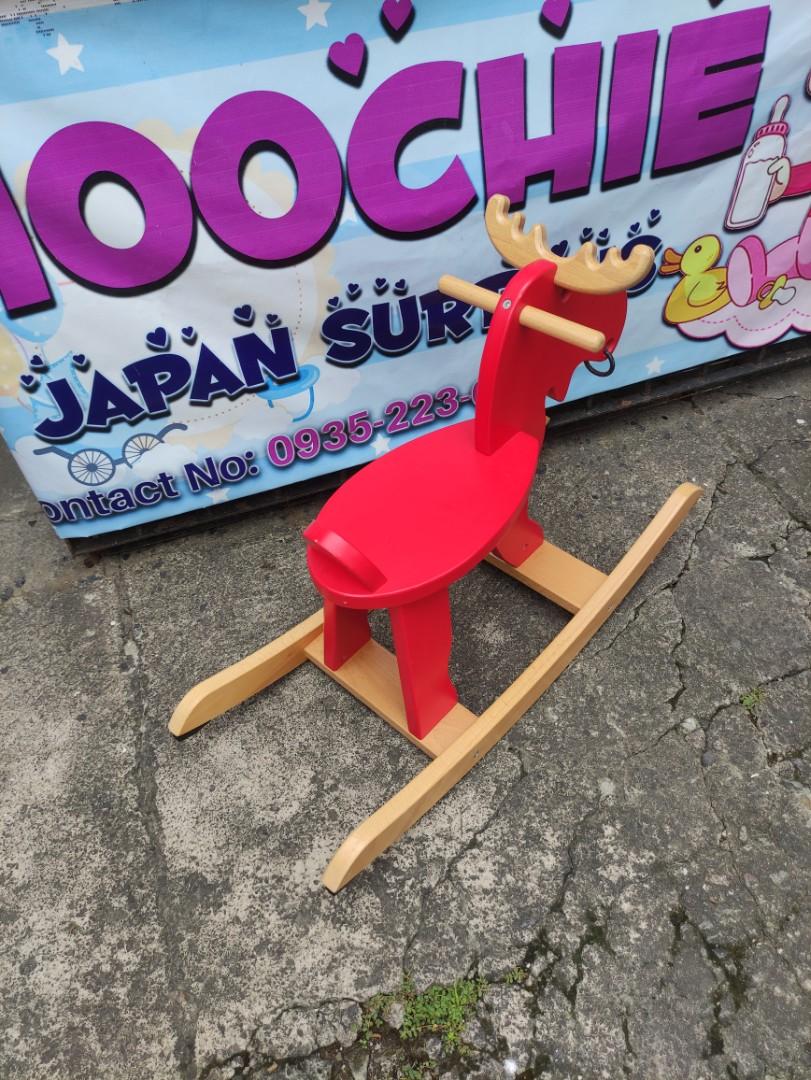 ikea wooden rocking moose, Babies & Kids, Infant Playtime on Carousell