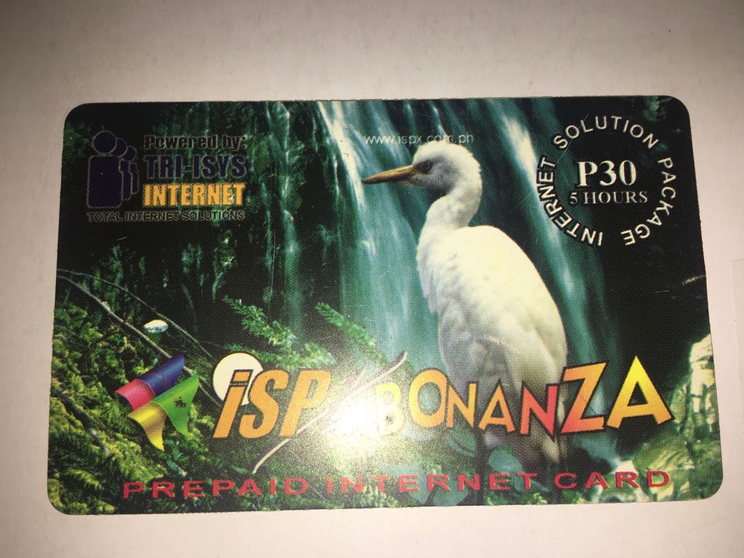 ISP Bonanza prepaid internet card, Hobbies & Toys, Memorabilia ...