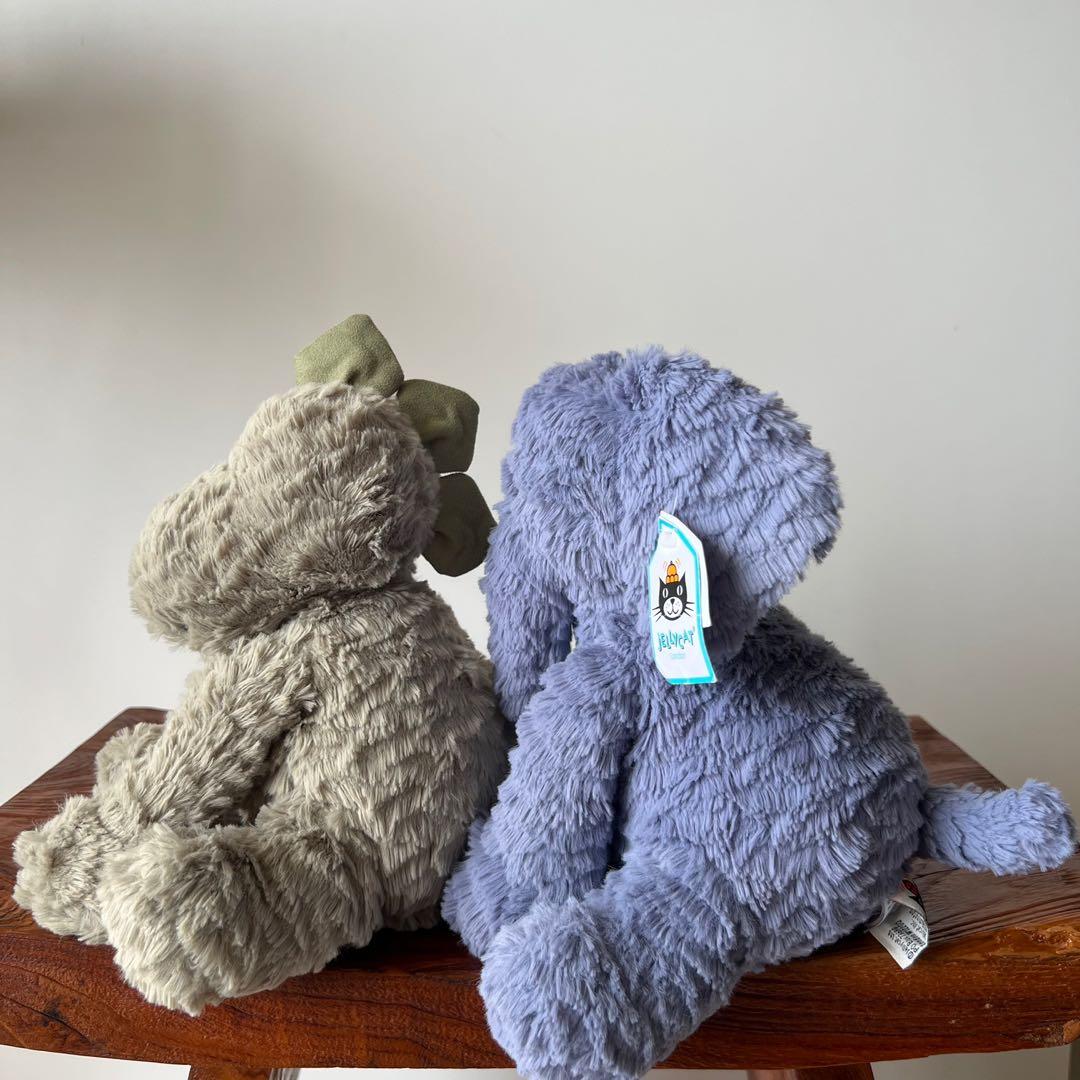 Jellycat Fuddlewuddle Elephant & Dino, Hobbies & Toys, Toys & Games on ...
