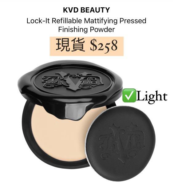 【現貨】KVD BEAUTY Lock-It Refillable Mattifying Pressed Finishing Powder ...