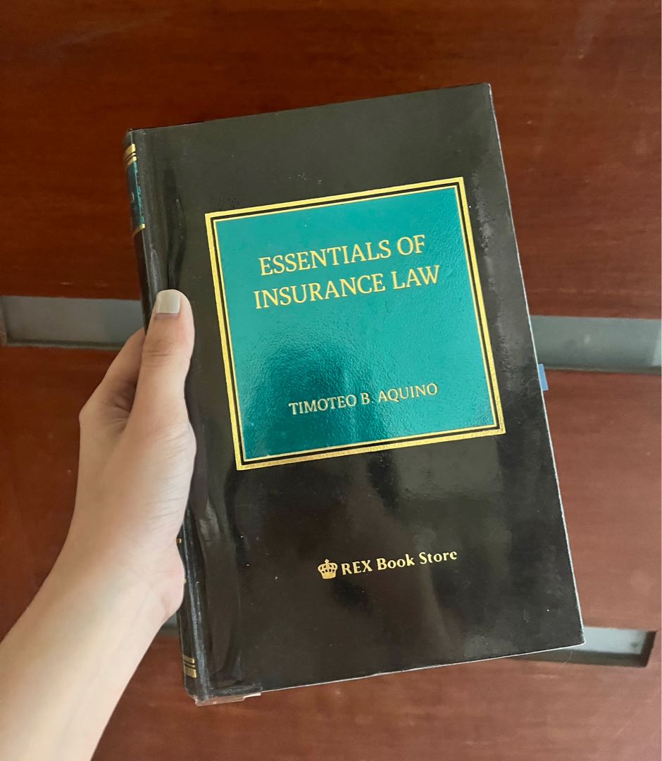[LAW BOOK] Insurance Law by Aquino 2018, Hobbies & Toys, Books ...