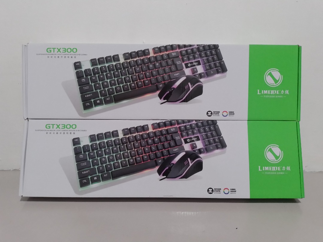 LIMEIDE GTX300 Colorful LED Illuminated Backlight Ergonomic Gaming ...