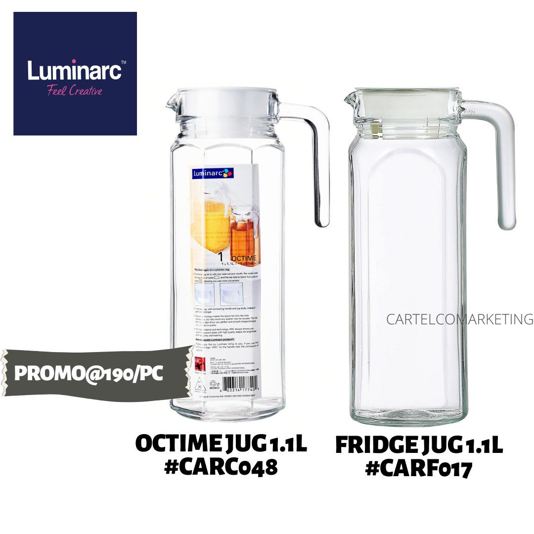 Luminarc Pitcher , Clear Jug, Water and Juice Jug For personal and ...