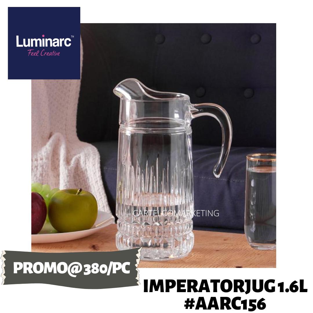 Luminarc Pitcher , Clear Jug, Water and Juice Jug For personal and ...