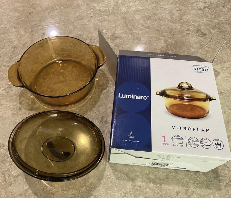 Luminarc Vitroflam Pot 1.5L, Furniture & Home Living, Kitchenware ...