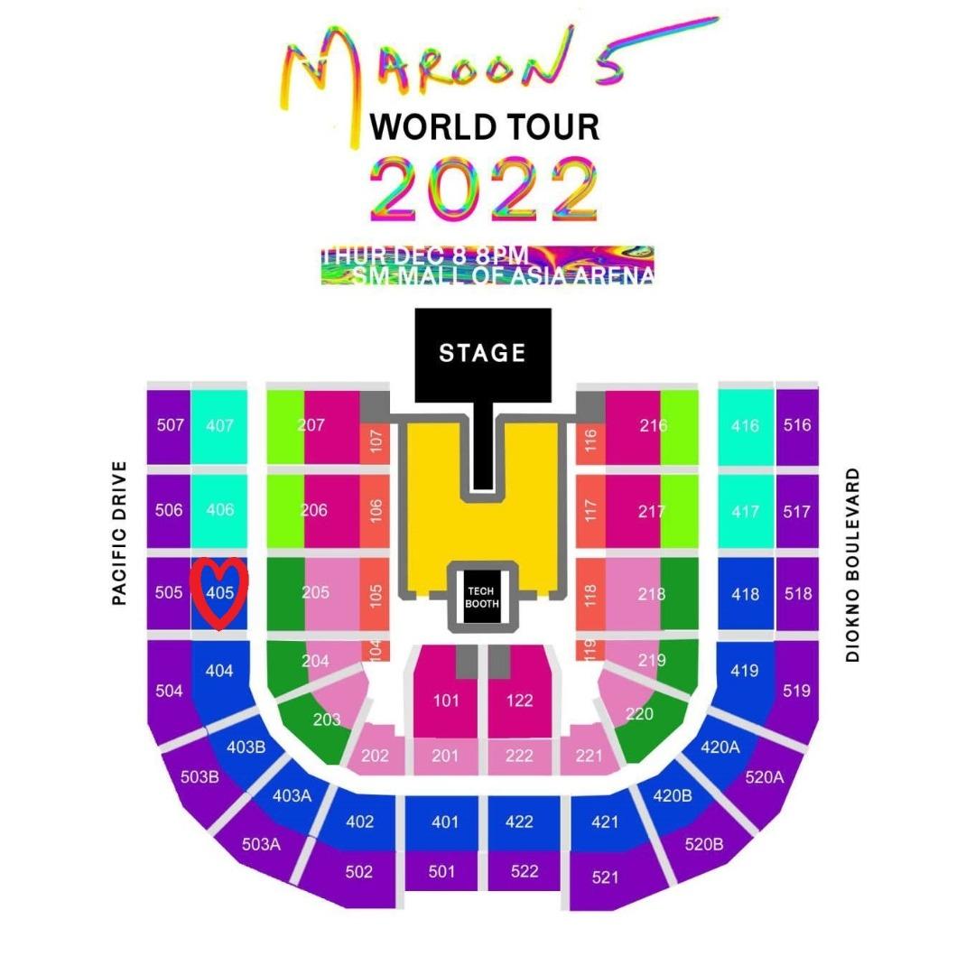 MAROON 5 WORLD TOUR 2022 "Live in Manila, Philippines" at SM Mall Of ...