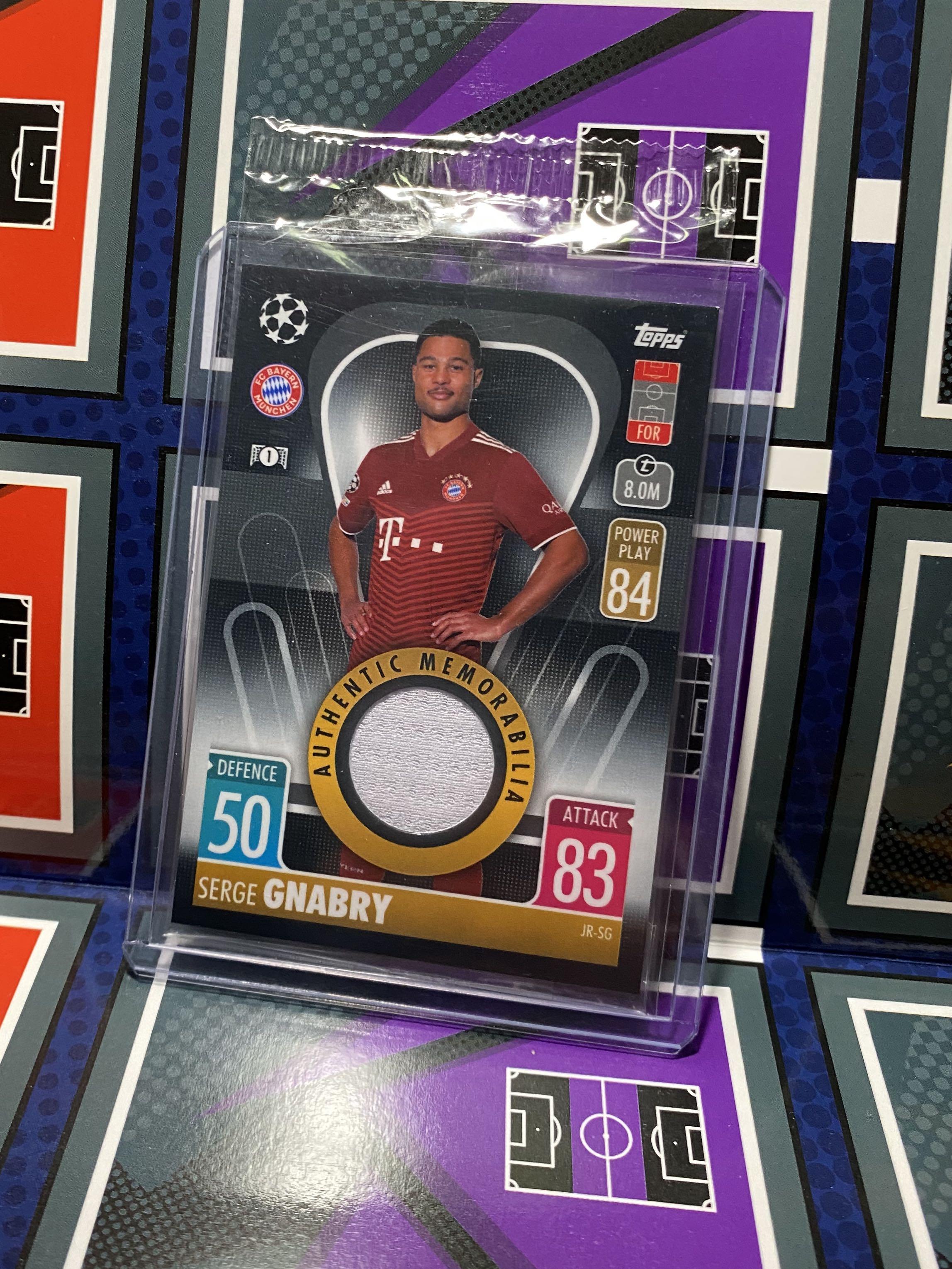 Match Attax 21/22 Serge Gnabry Match Worn Relic Memorabilia (Sealed ...