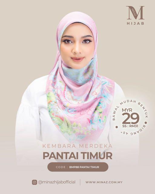 Minaz Hijab, Women's Fashion, Muslimah Fashion, Hijabs on Carousell