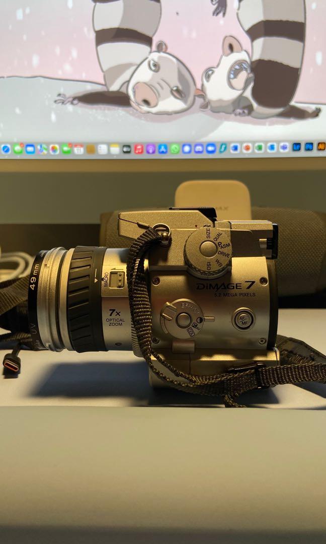 Minolta Dimage 7 ccd相機/GT Pro 高階鏡頭, 攝影器材, 相機 - Carousell