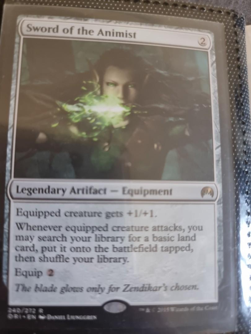 MTG Sword of the Animist, Hobbies & Toys, Toys & Games on Carousell