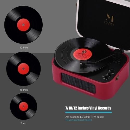 MUSIC PUBLIC KINGDOM MPK Turntable Vinyl Record Player equipped with ...