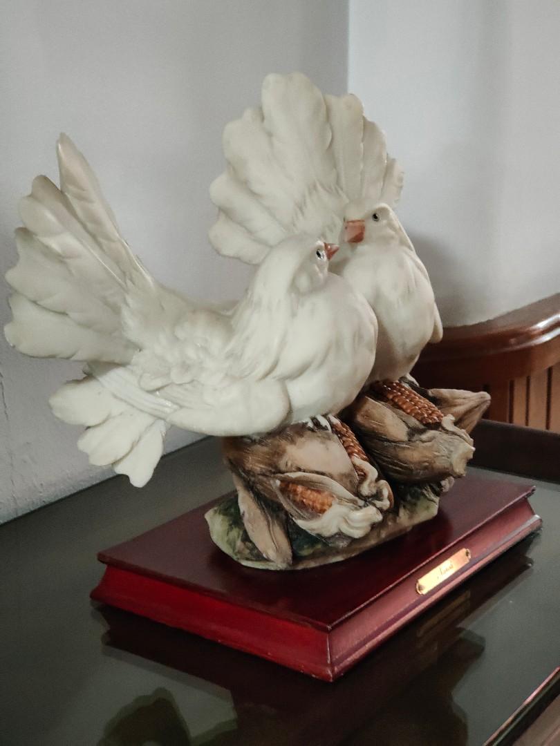 Napoli Capodimonte porcelain sculpture of a pair of doves, Hobbies ...