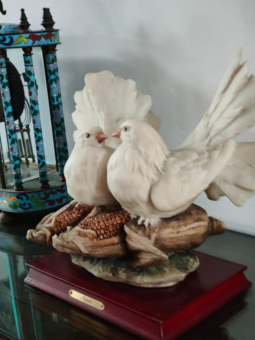Napoli Capodimonte porcelain sculpture of a pair of doves, Hobbies ...