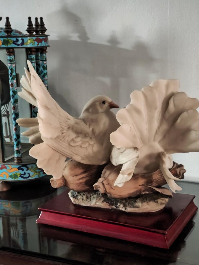 Napoli Capodimonte porcelain sculpture of a pair of doves, Hobbies ...