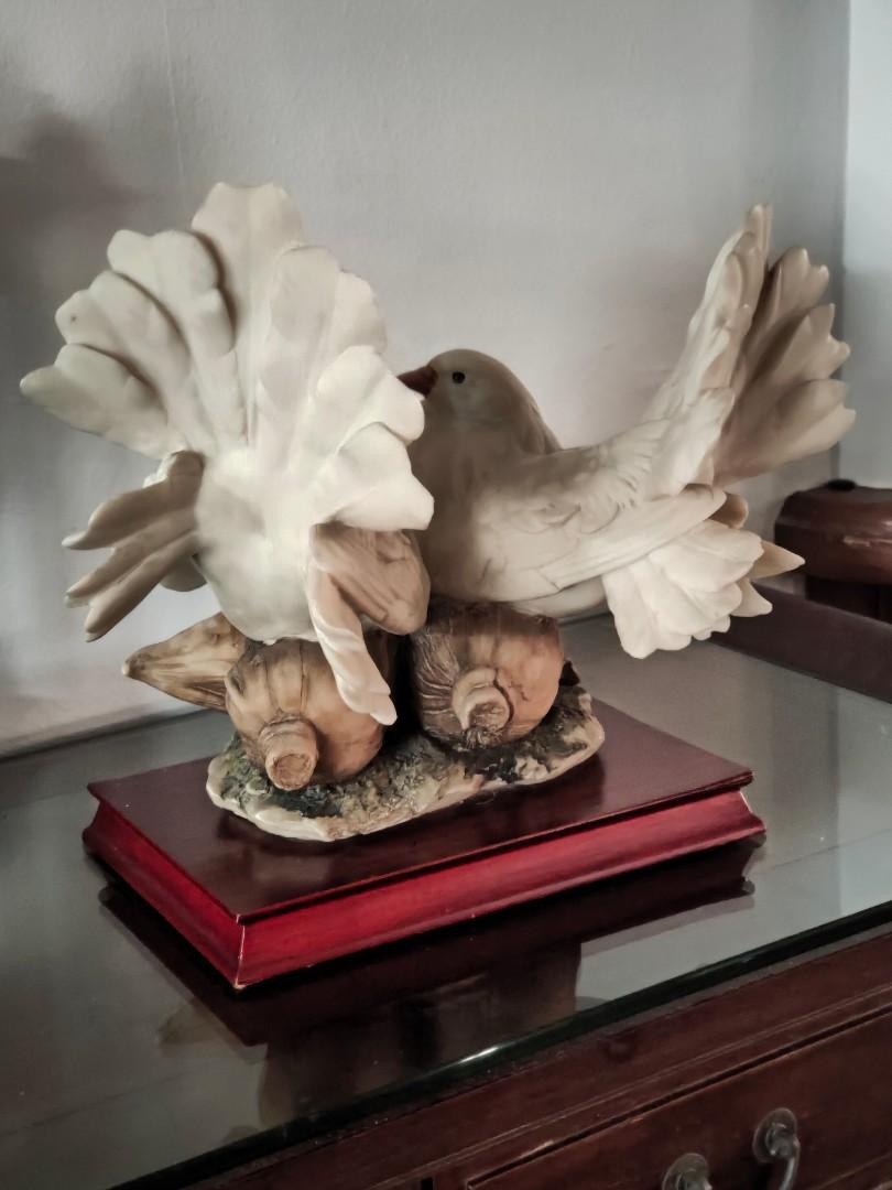 Napoli Capodimonte porcelain sculpture of a pair of doves, Hobbies ...