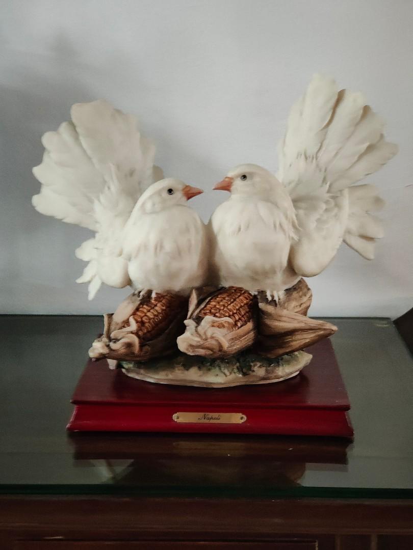 Napoli Capodimonte porcelain sculpture of a pair of doves, Hobbies ...