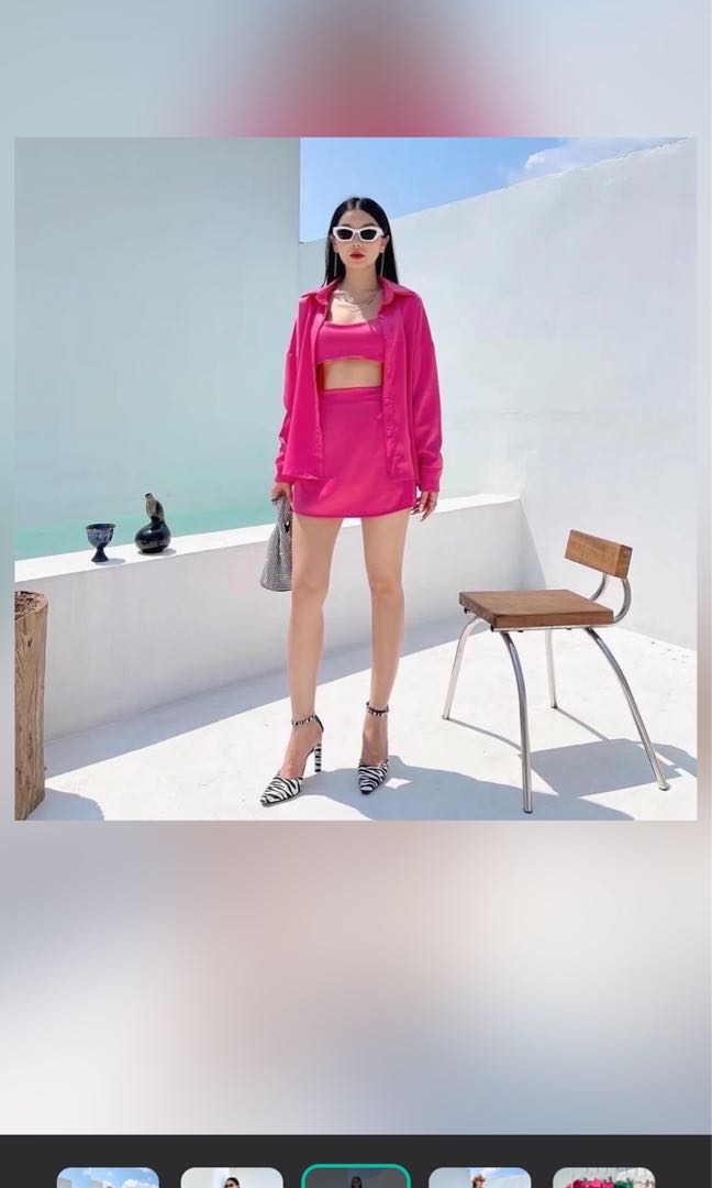 Neon pink set, Women's Fashion, Dresses & Sets, Sets or Coordinates on ...