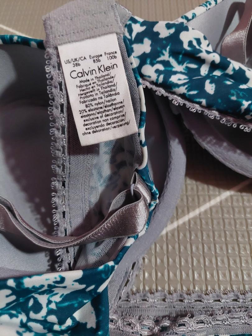 New 38B/UK14-16 Calvin Klein Bra Thongs Set, Women's Fashion, New Undergarments & Loungewear on ...