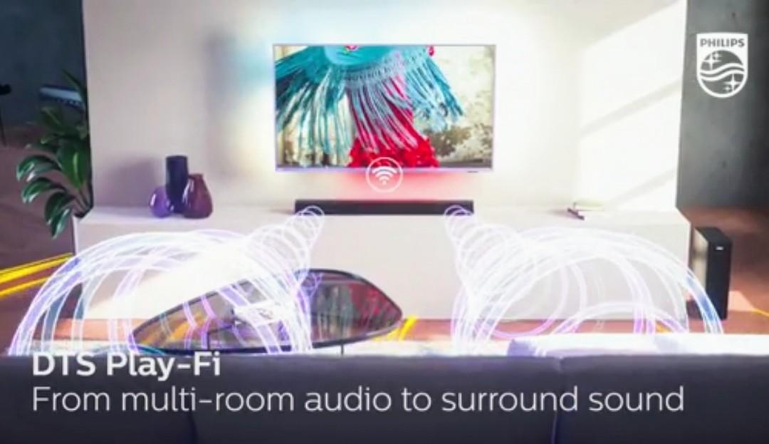 Philips Dolby Atmos Soundbar with 240W wireless sub-woofer, TV & Home ...