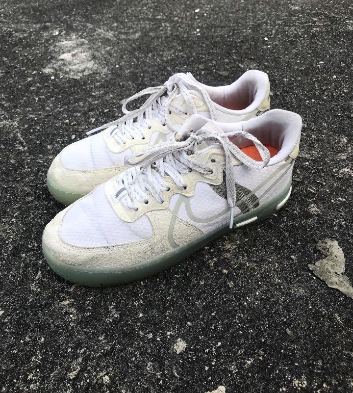 Nike air force 1 react light bone, Fesyen Pria, Sepatu , Sneakers di ...