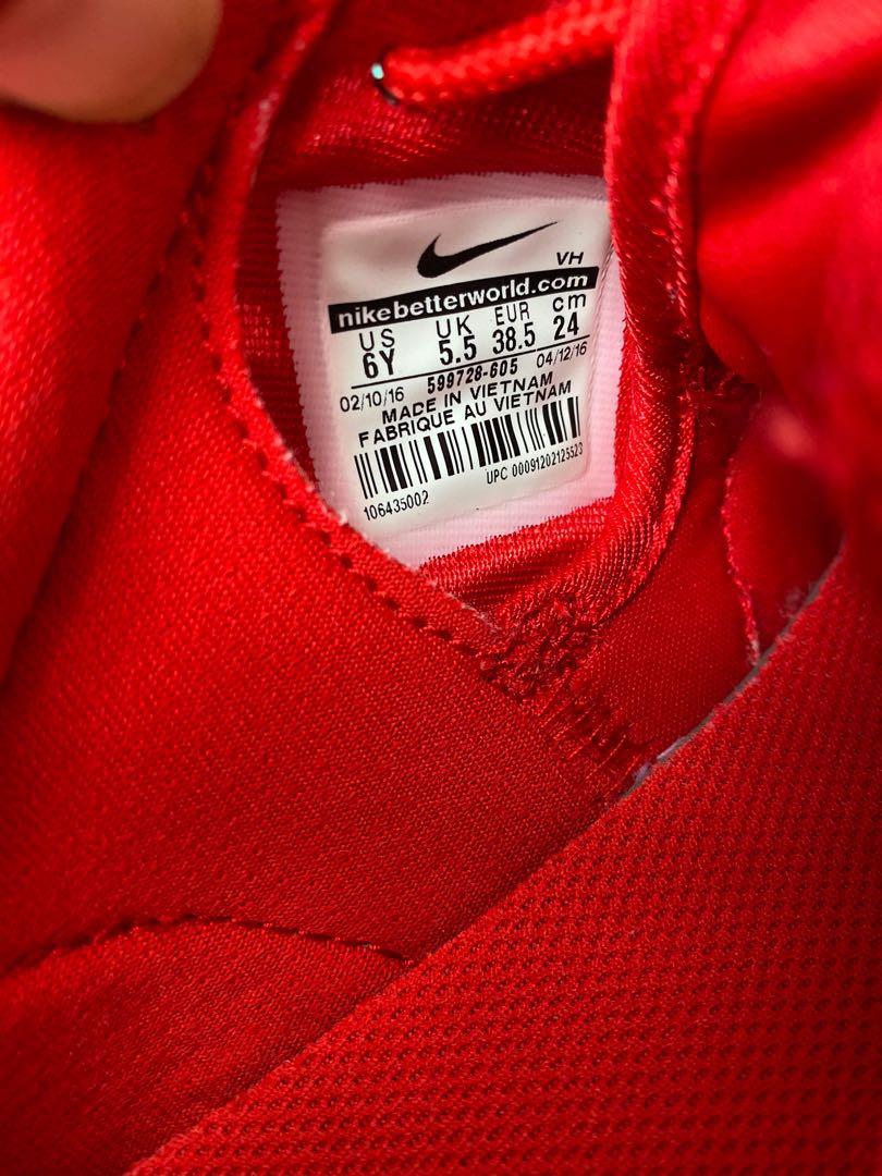 NIKE Roshe Run Red Running Shoes Unisex W's US7.5 M's US6, Women's ...