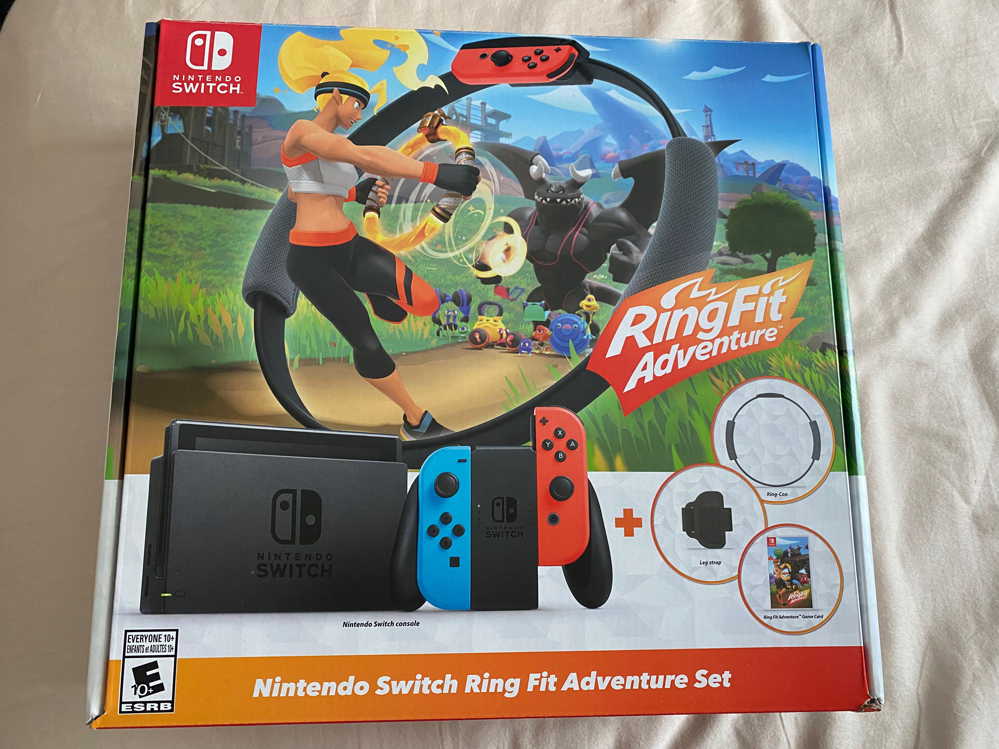 Nintendo Switch Ring Fit Adventure Set, Video Gaming, Video Game ...