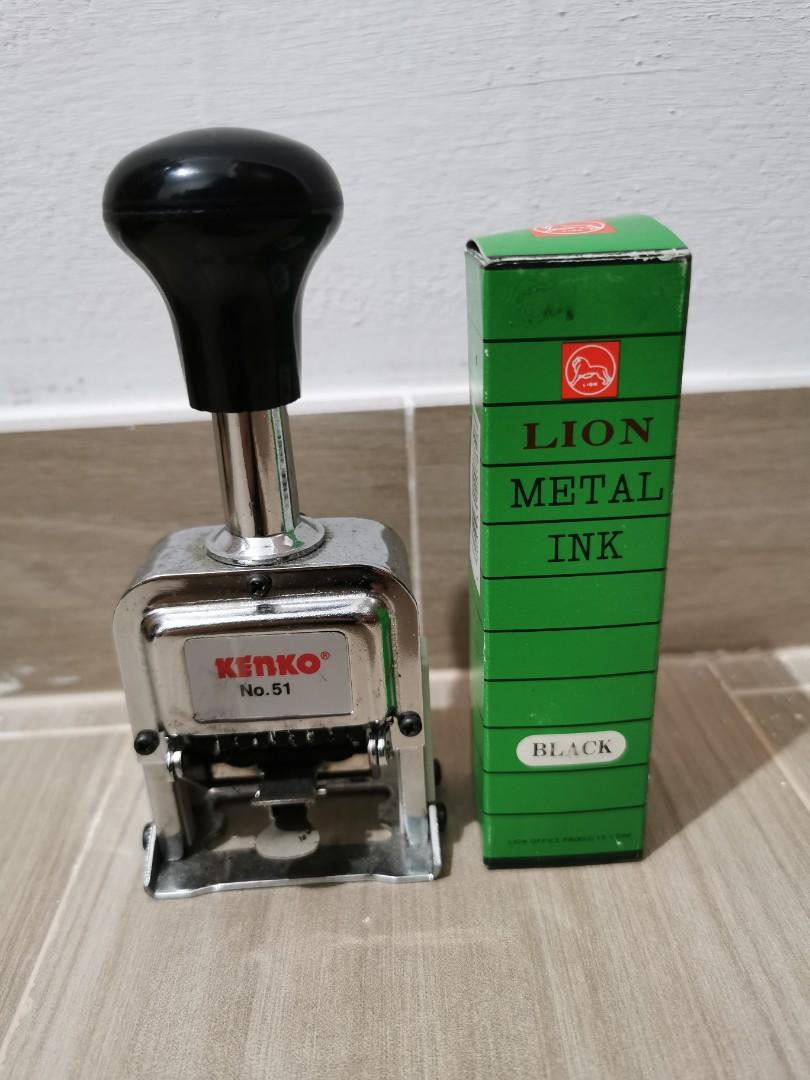 Numerator mesin pencetak angka pada bon 7 digit Kenko, Buku & Alat ...