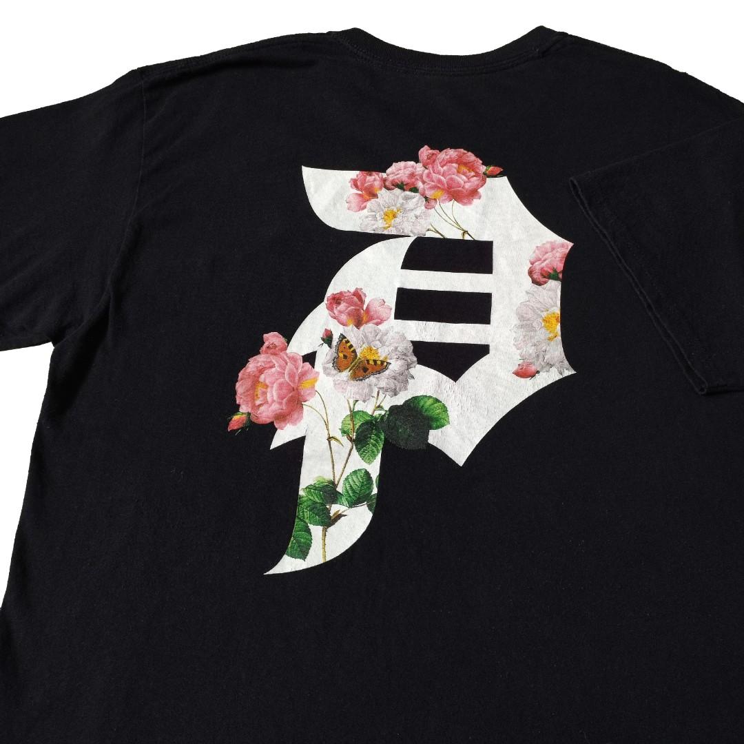 Official Primitive Skateboards Tee Shirt Floral Logo, Men's Fashion ...