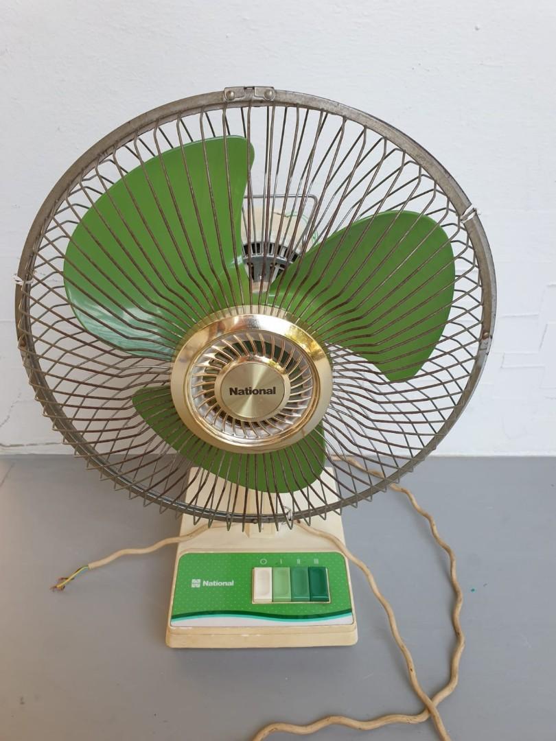 Old National Table Fan, Furniture & Home Living, Lighting & Fans, Fans ...