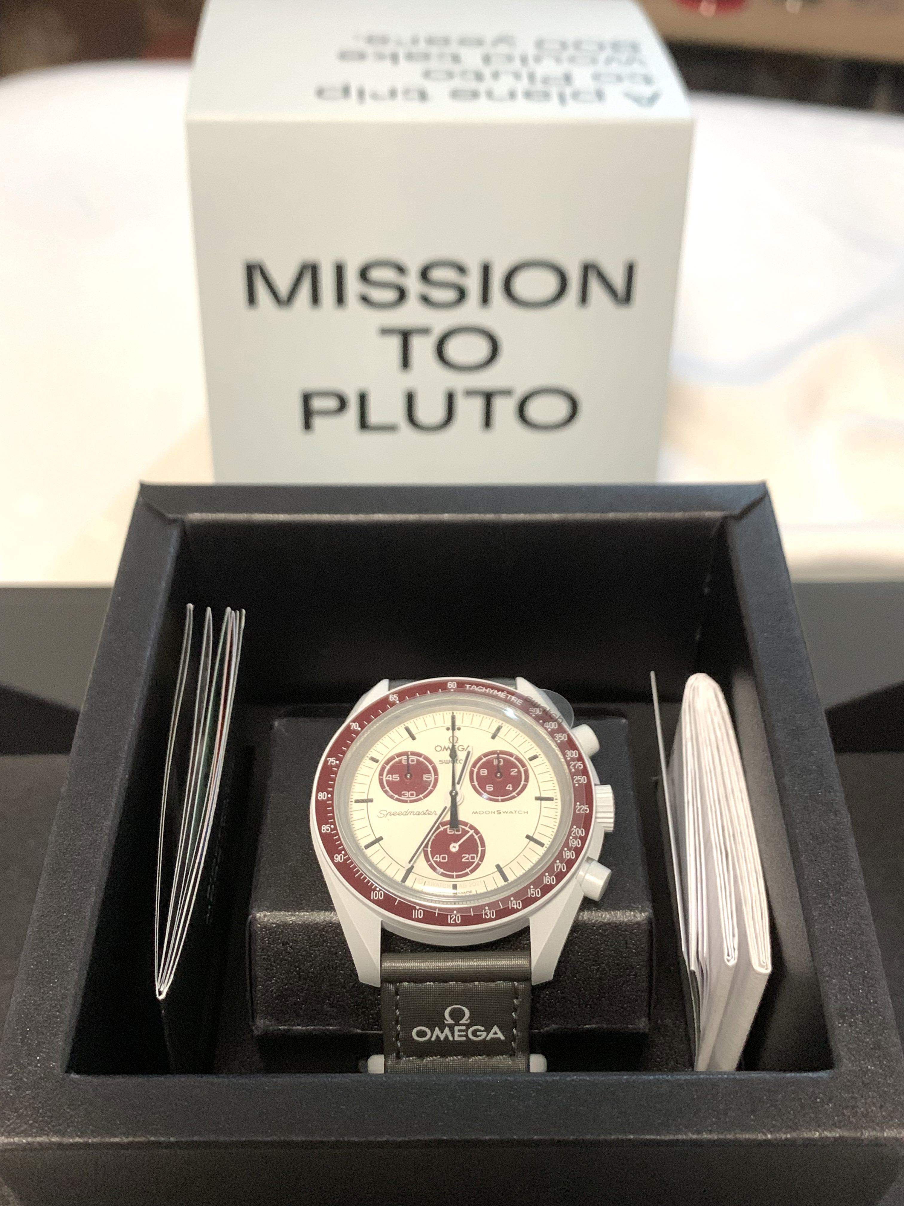 Omega x Swatch Pluto, Luxury, Watches on Carousell