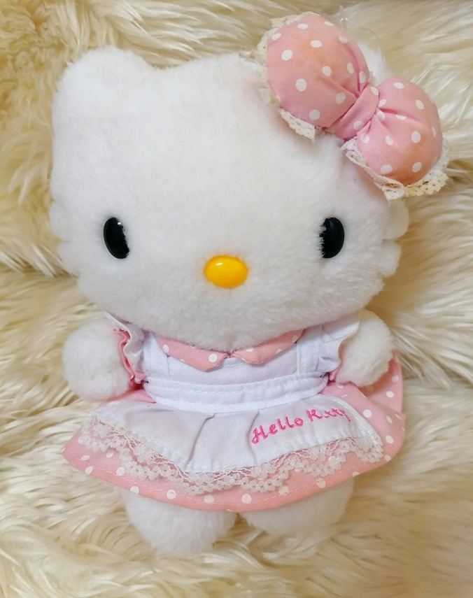 Original Japan Sanrio Vintage Hello Kitty Maid Outfit Stuffed Toys Soft ...