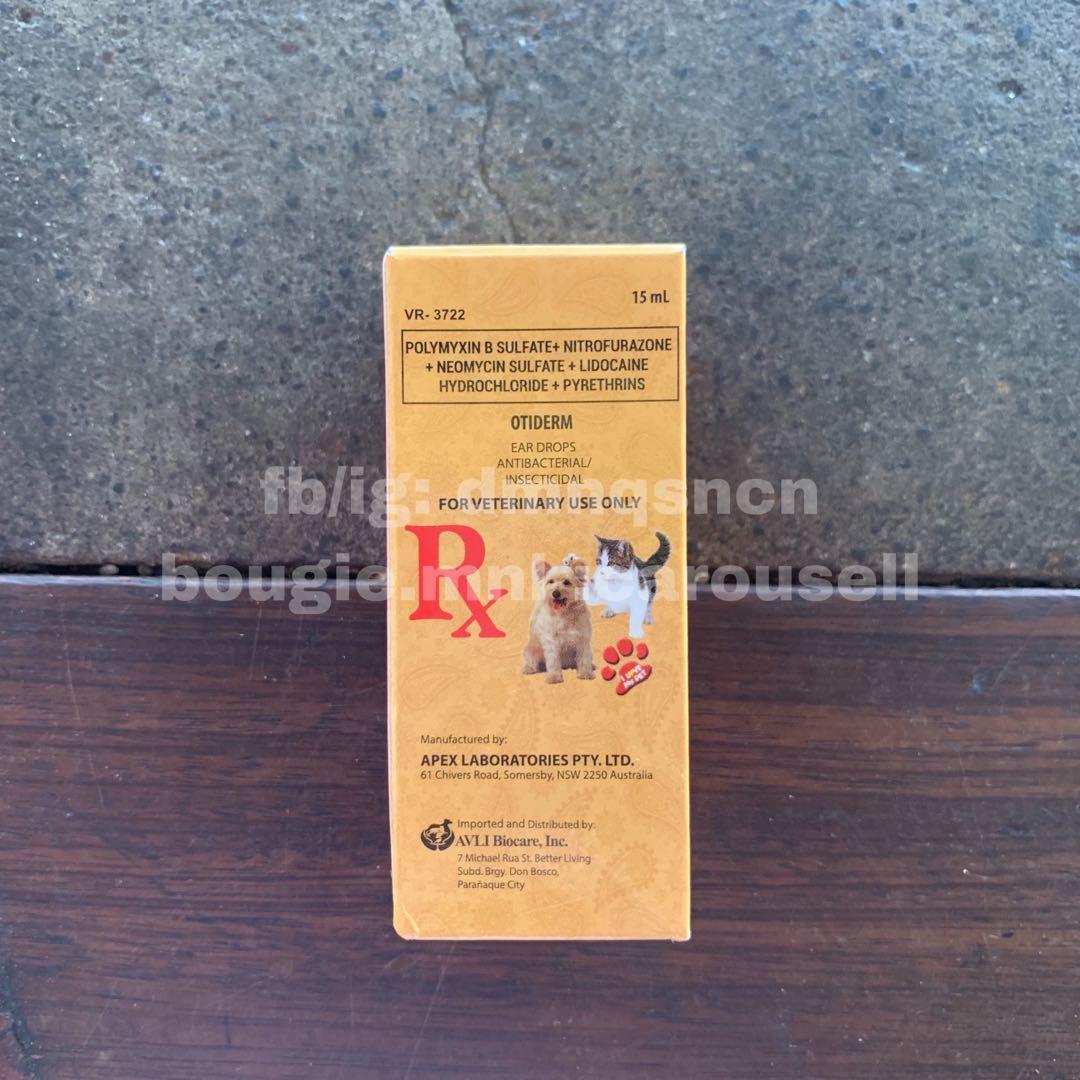 Otiderm Ear Drops 15ml, Pet Supplies, Health & Grooming on Carousell