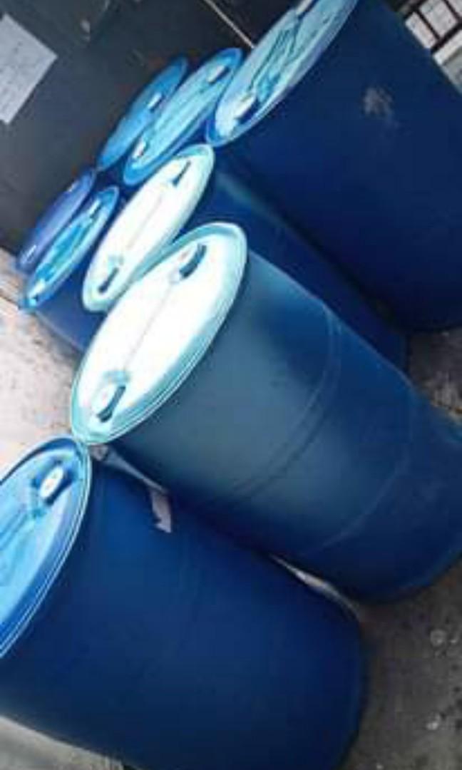 Plastic Blue Drum, Furniture & Home Living, Cleaning & Homecare ...