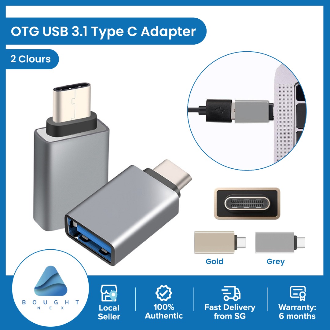Premium OTG USB 3.1 Type C to USB Adapter Data Transfer Support Power ...