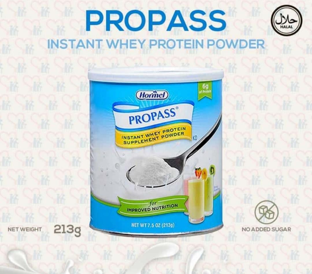 Propass Instant Whey Protein Supplement (213g) Take all 9 tins at $90 ...