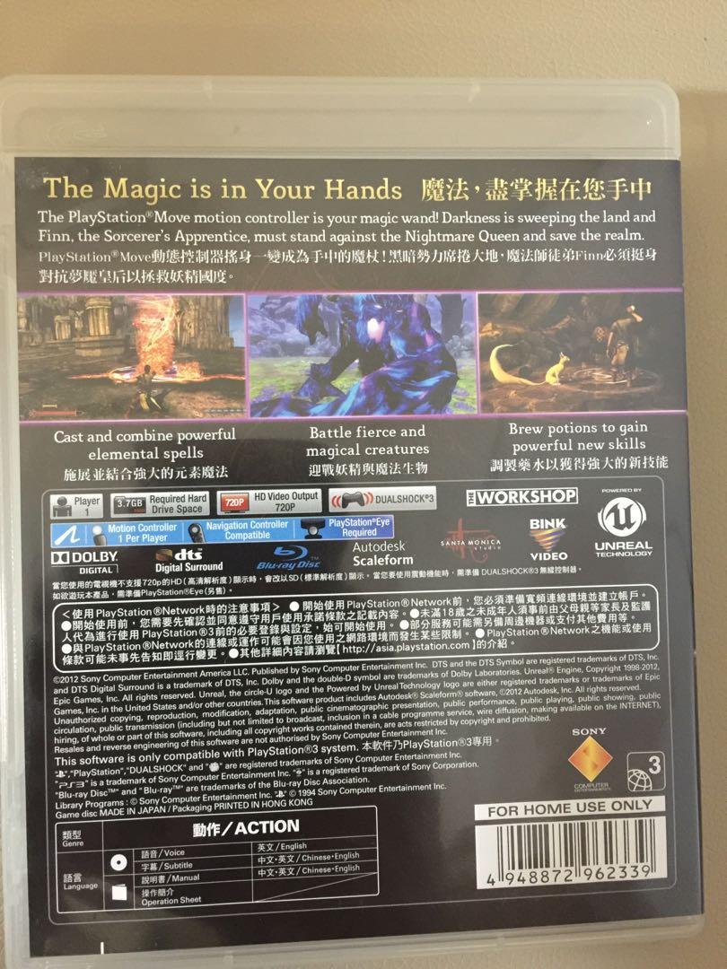 PS3 Game Sorcery 中英文合版 The Magic is in your hands, 電子遊戲, 電子遊戲 ...