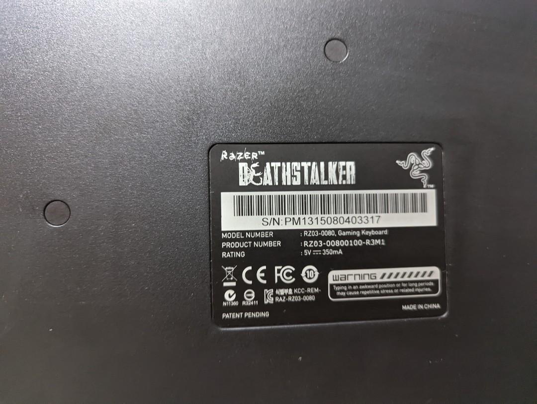 Razor Deathstalker Keyboard Computers And Tech Parts And Accessories Computer Keyboard On Carousell