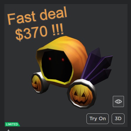 Roblox Limited - Dominus Formidulosus, Video Gaming, Gaming Accessories ...